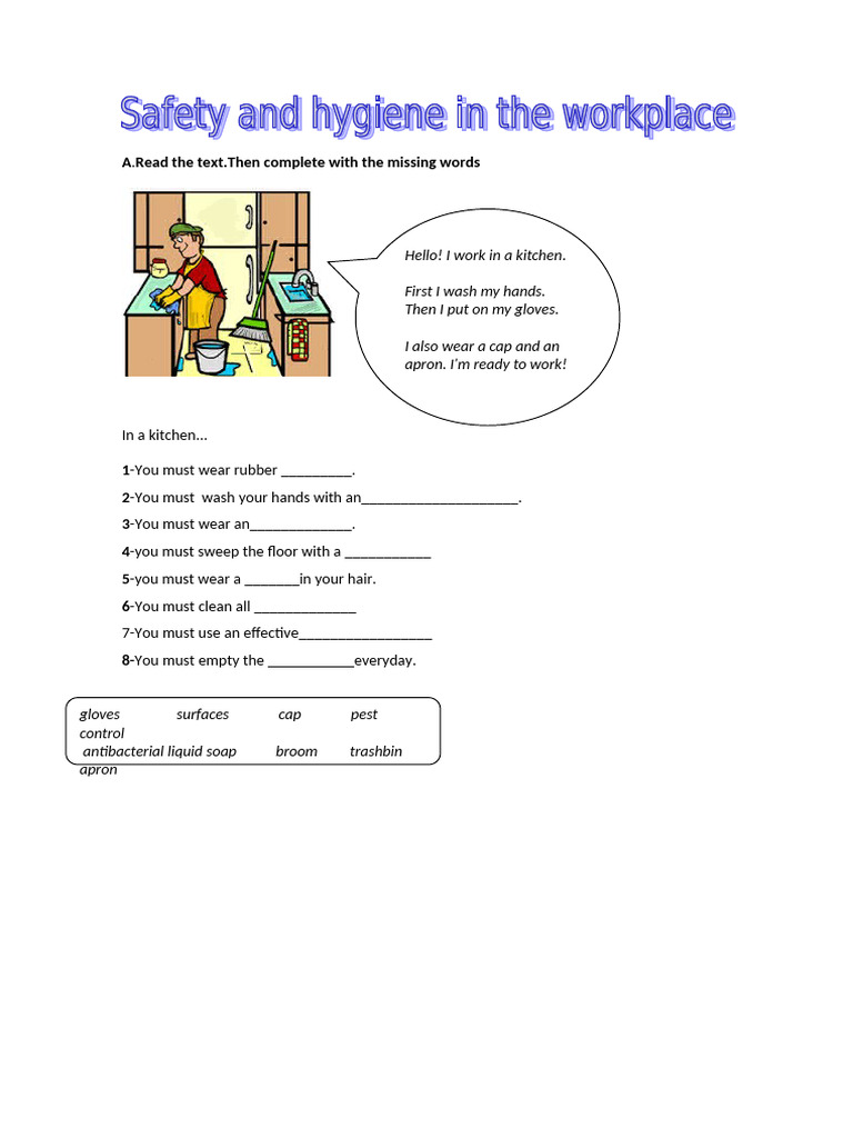 Part II Safety-In-The-Kitchen | PDF | Food And Drink Preparation ...