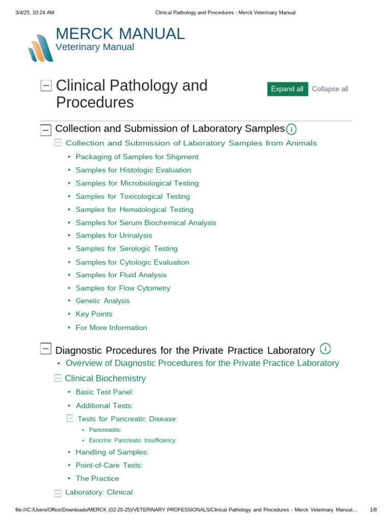 Veterinary Clinical Pathology Guide | PDF | Clinical Pathology | Pathology