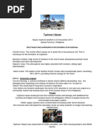 Typhoon Haiyan Case Study Finished | PDF | Tropical Cyclones | Storms