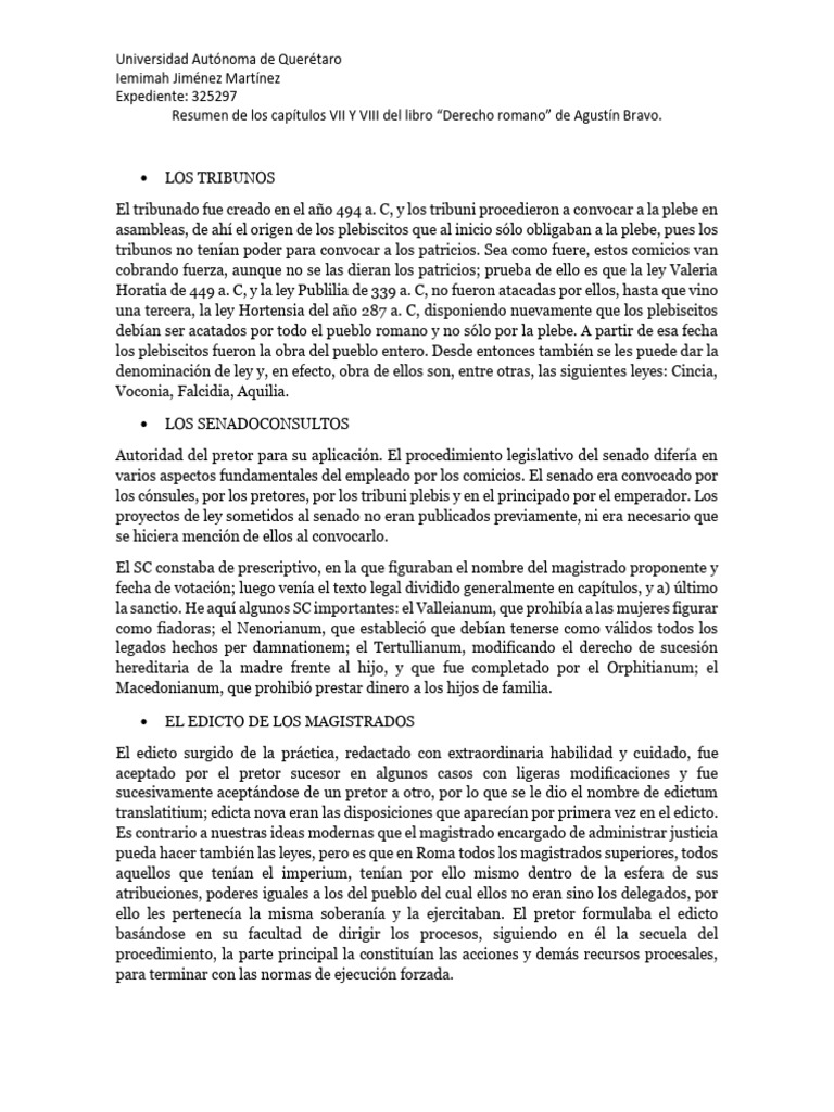 Resumen de Los Capítulos VII Y VIII Del Libro | PDF | Roma antigua | Europa antigua