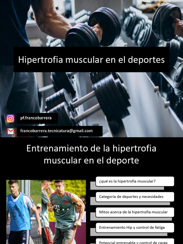 Guía de Hipertrofia Muscular en Deportes | PDF | Hipertrofia muscular ...