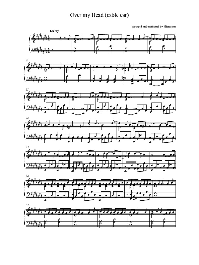 Over My Head | PDF