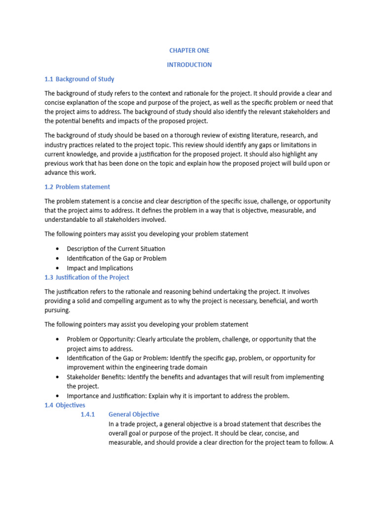 Chapter One Trade Project | PDF | Cognition