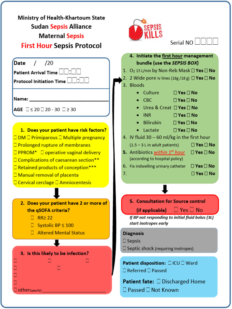 Maternal Sepsis First Hour Protocol | PDF | Sepsis | Health Sciences