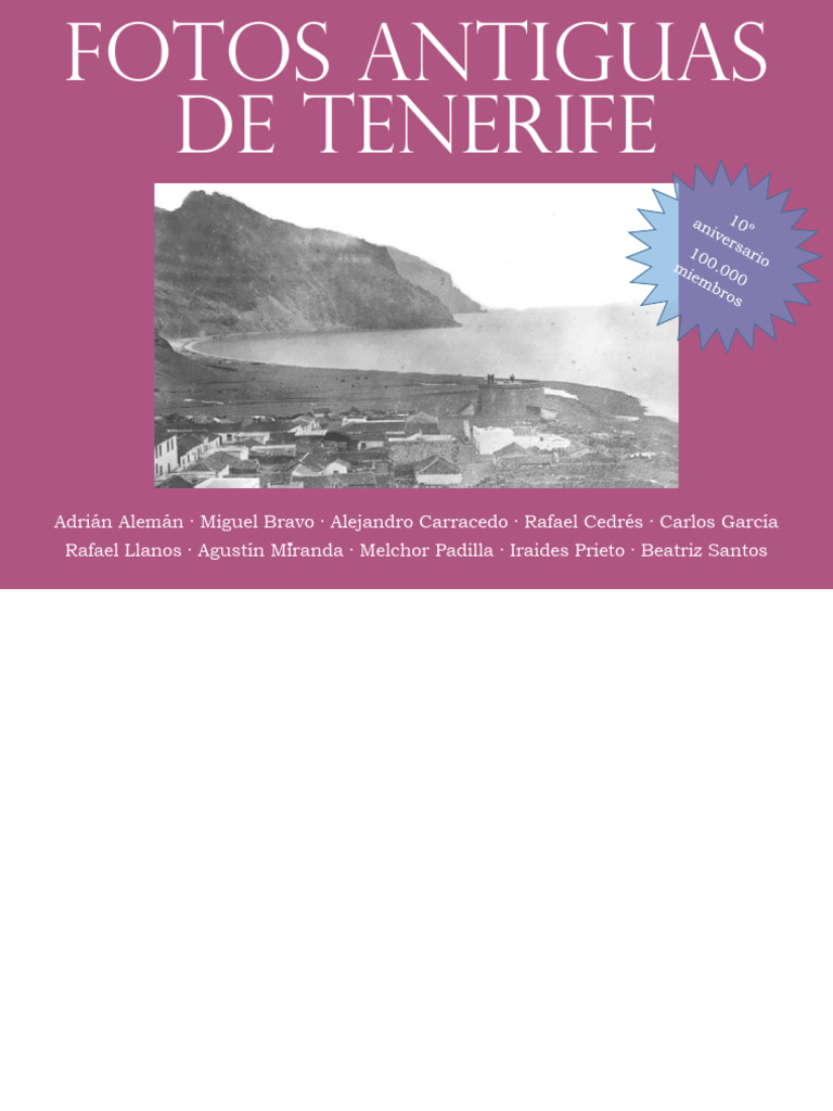 Décimo Aniversario Fotos Antiguas de Tenerife | PDF | Imagen