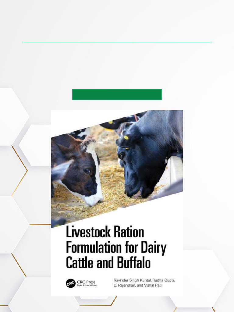 Livestock Ration Formulation For Dairy Cattle and Buffalo - 1st Edition Entire Book Download ...