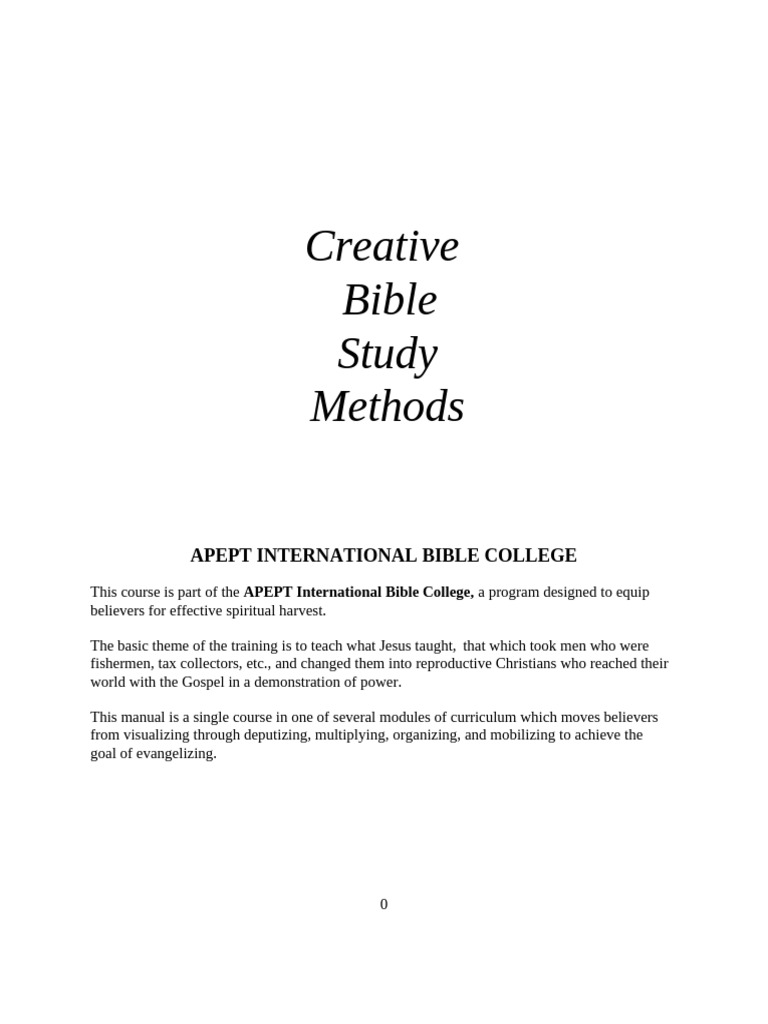 Creative Bible Study | PDF | Nevi'im | Twelve Minor Prophets