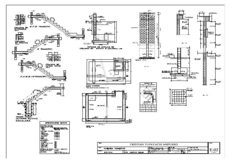 004 Cimentacion E02 Detalles | PDF