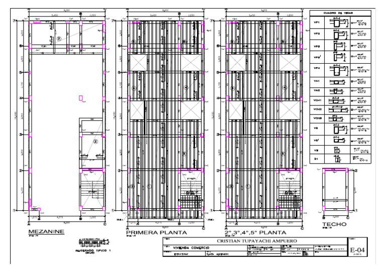 006 Cimentacion E04 Piso Aligerados | PDF