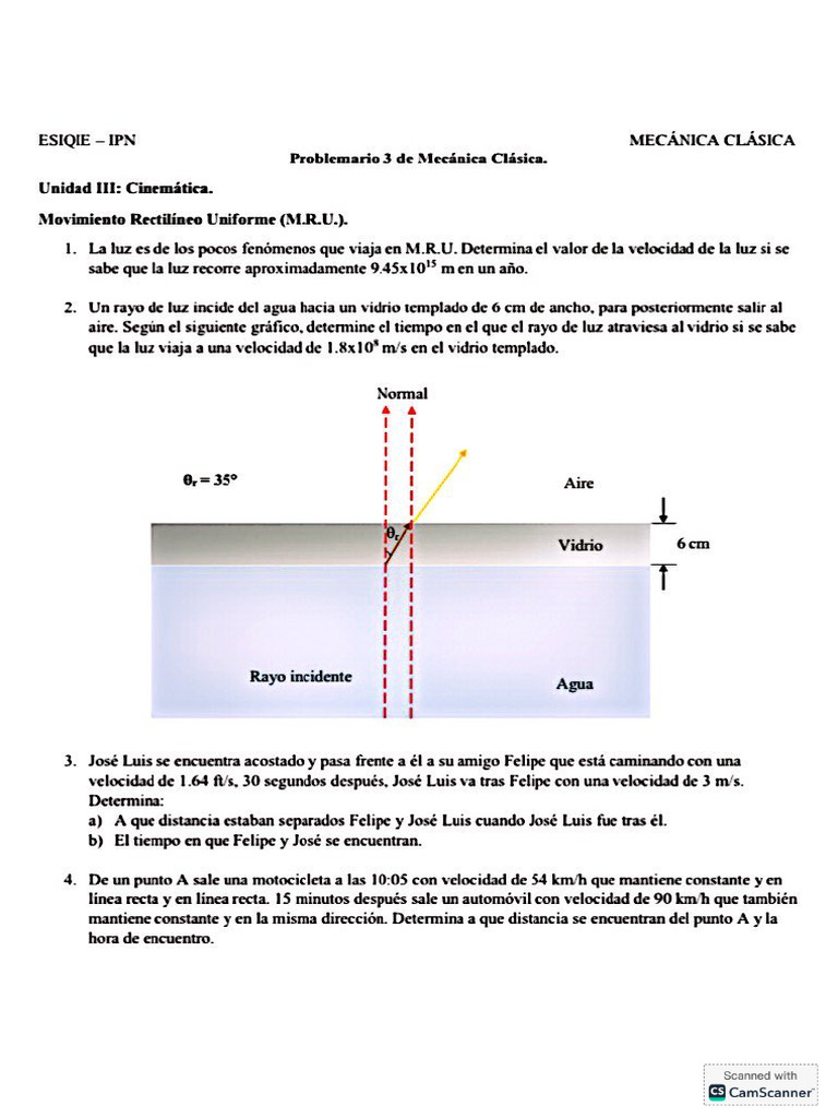 Problemas Sobre El MRU | PDF
