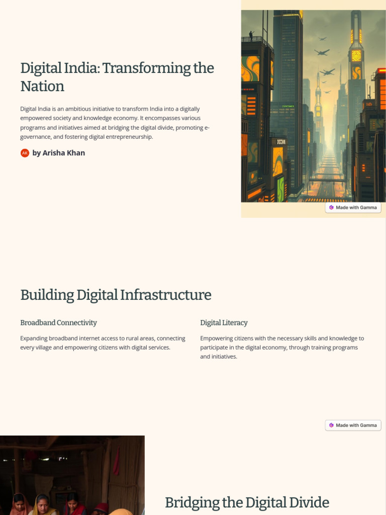 Digital India Transforming The Nation | PDF | Empowerment | Infrastructure