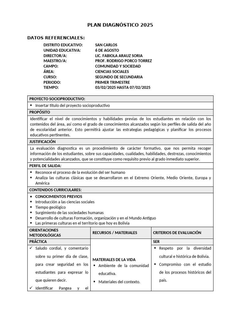 2do Plan Diag Socia | PDF | Geografía | Sociedad