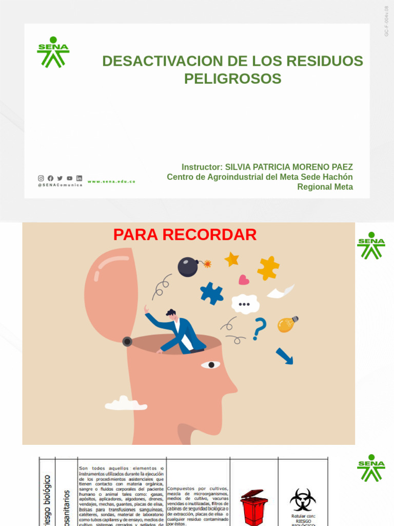 Desactivación de Residuos Peligrosos | PDF | Residuos