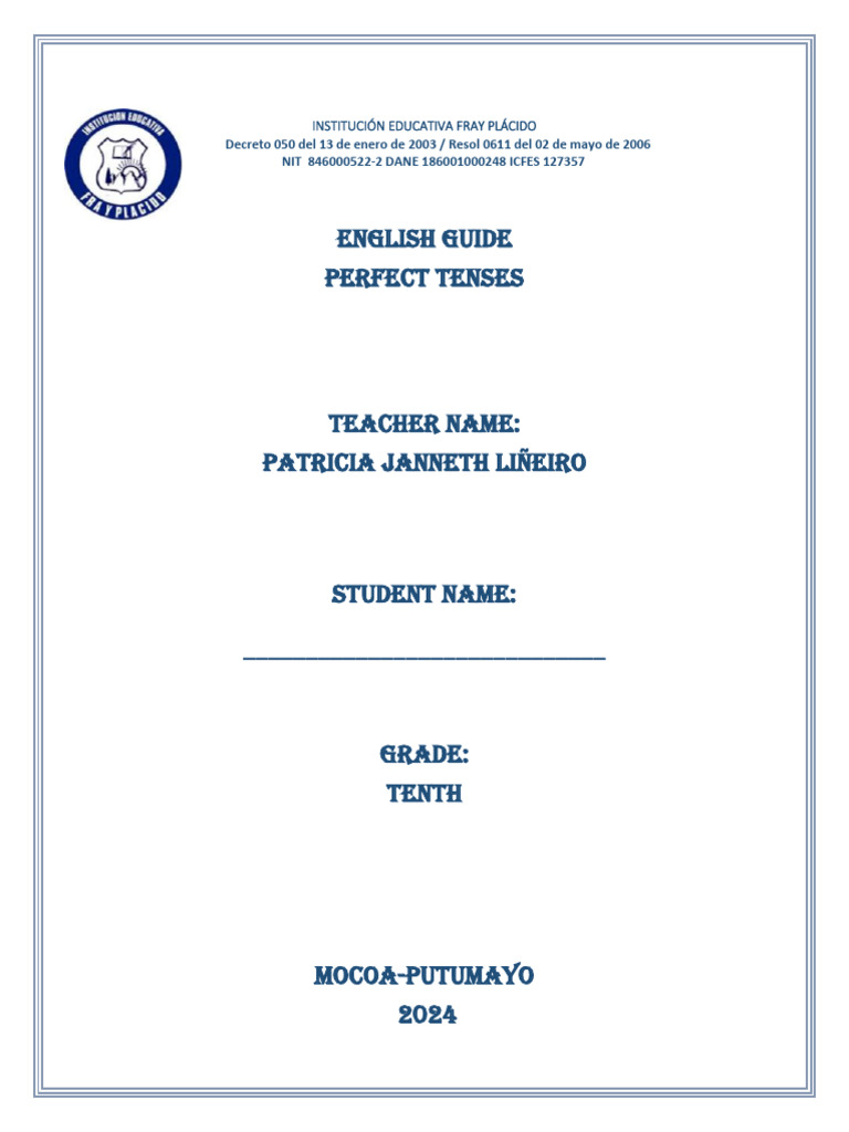 Guía de Tiempos Perfectos en Inglés | PDF | Verbo | Semántica