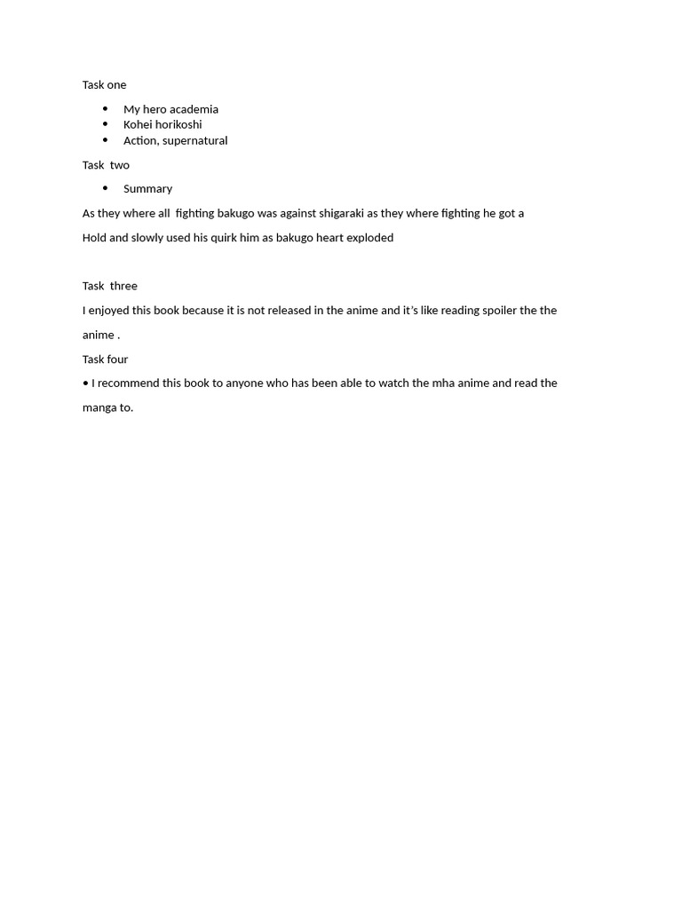 Reading Homework | PDF