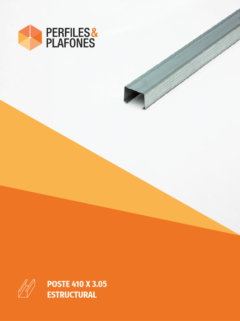 Poste-410 Estructural | PDF | Paneles de yeso | Materiales de construcción