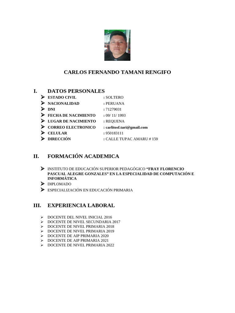 Curriculum Vitae | PDF