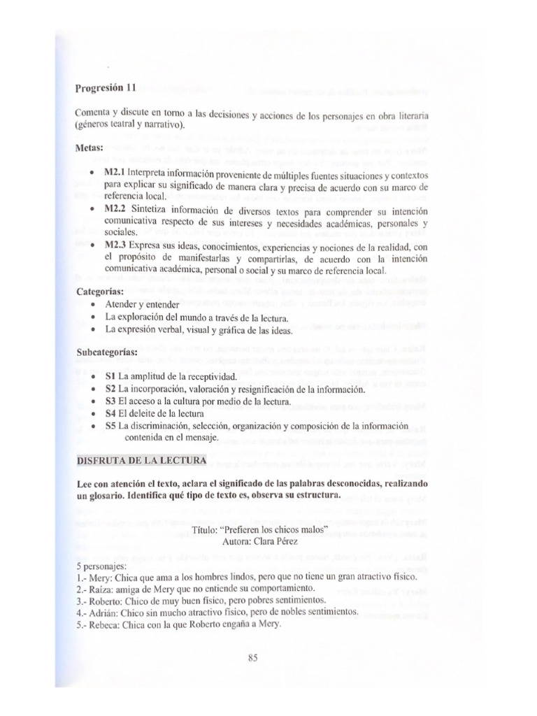 Progresión 11 | PDF