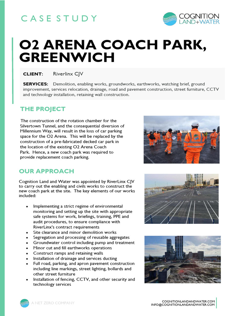 O2 Arena Coach Park, Greenwhich | PDF | Drainage | Civil Engineering