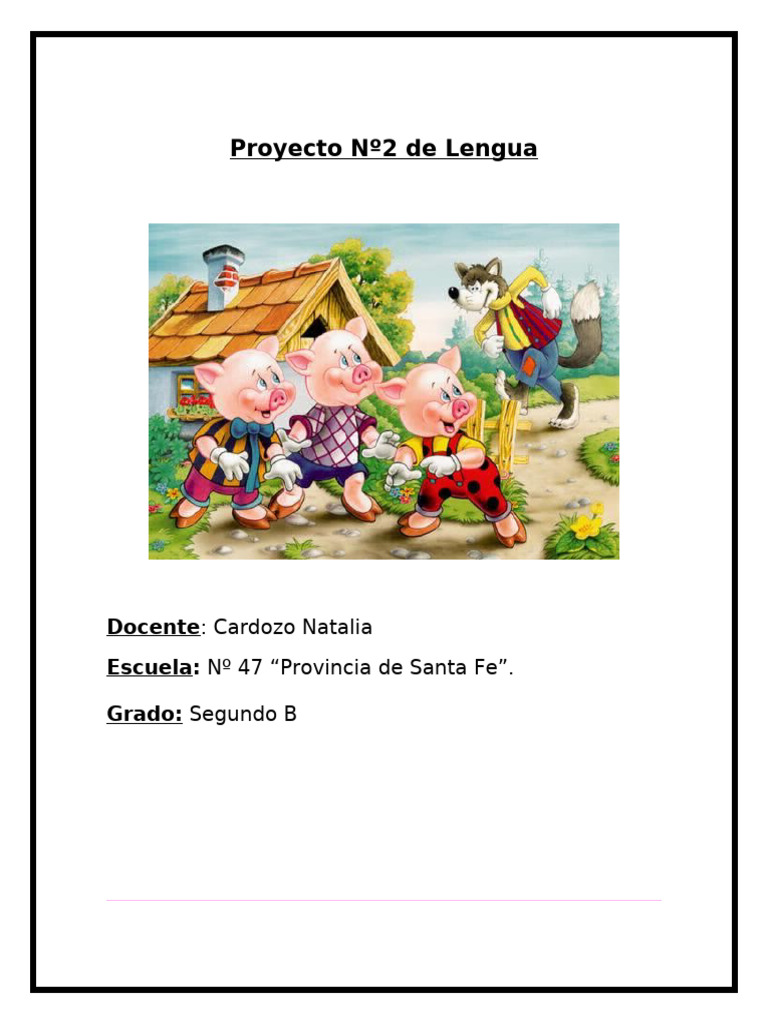 PROYECTO 2 DE LENGUA | PDF | Comprensión lectora
