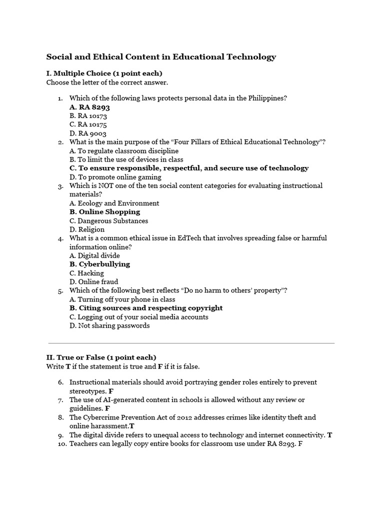 Ragmac-Rosete - Ed 11 Assessment | PDF