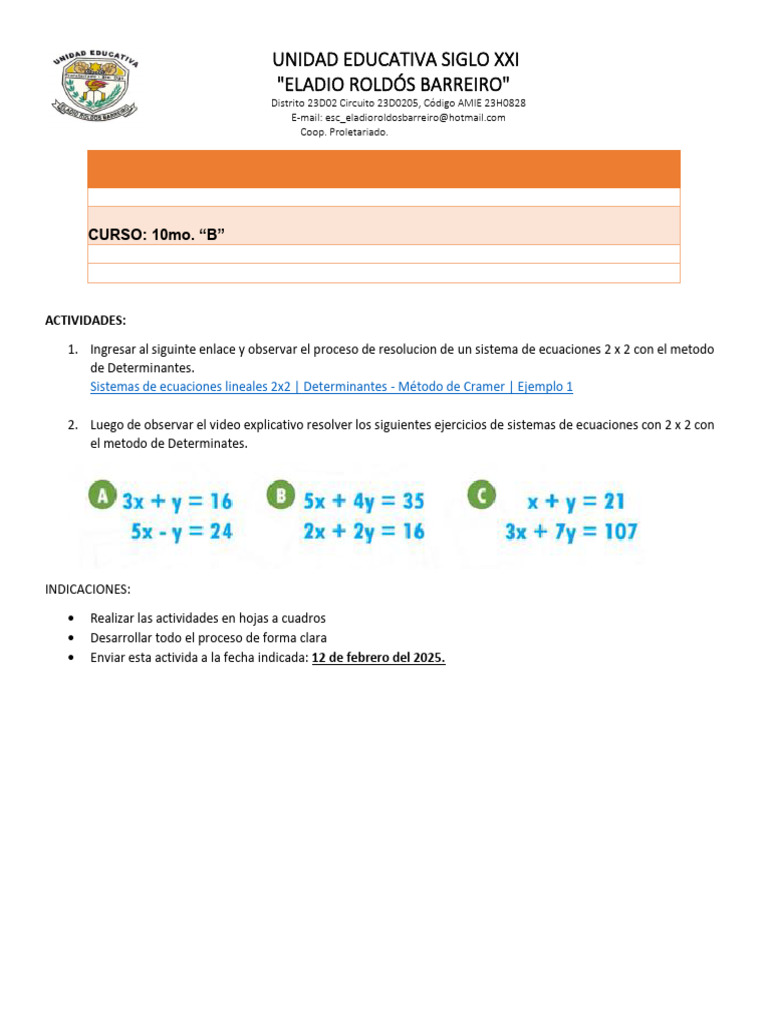 Actividades de Clases | PDF