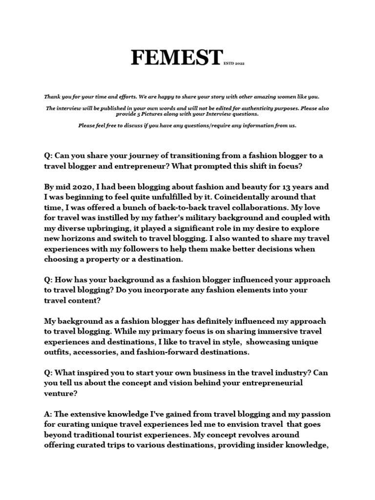 June Biswas Femest Magazine Interview | PDF | Blog | Digital Marketing