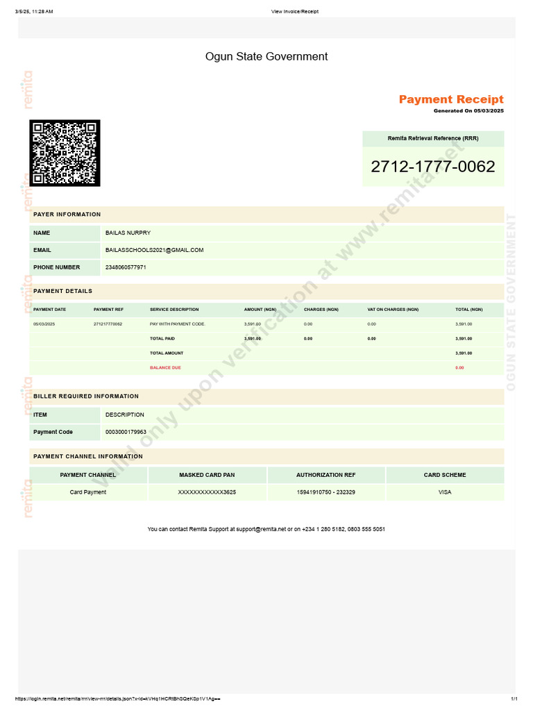 receipt january 2025 tax | PDF | Receipt | Payments