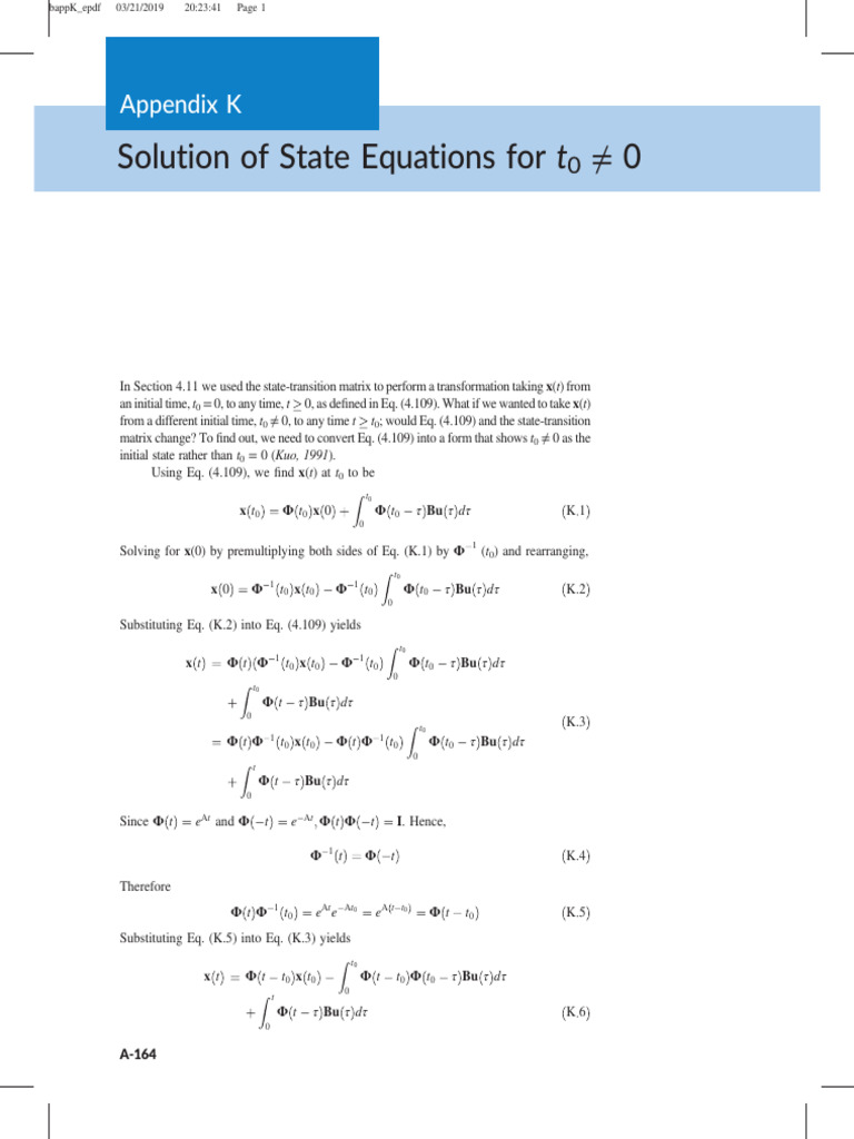 Appendix_K | PDF | Mathematical Objects | Mathematical Physics