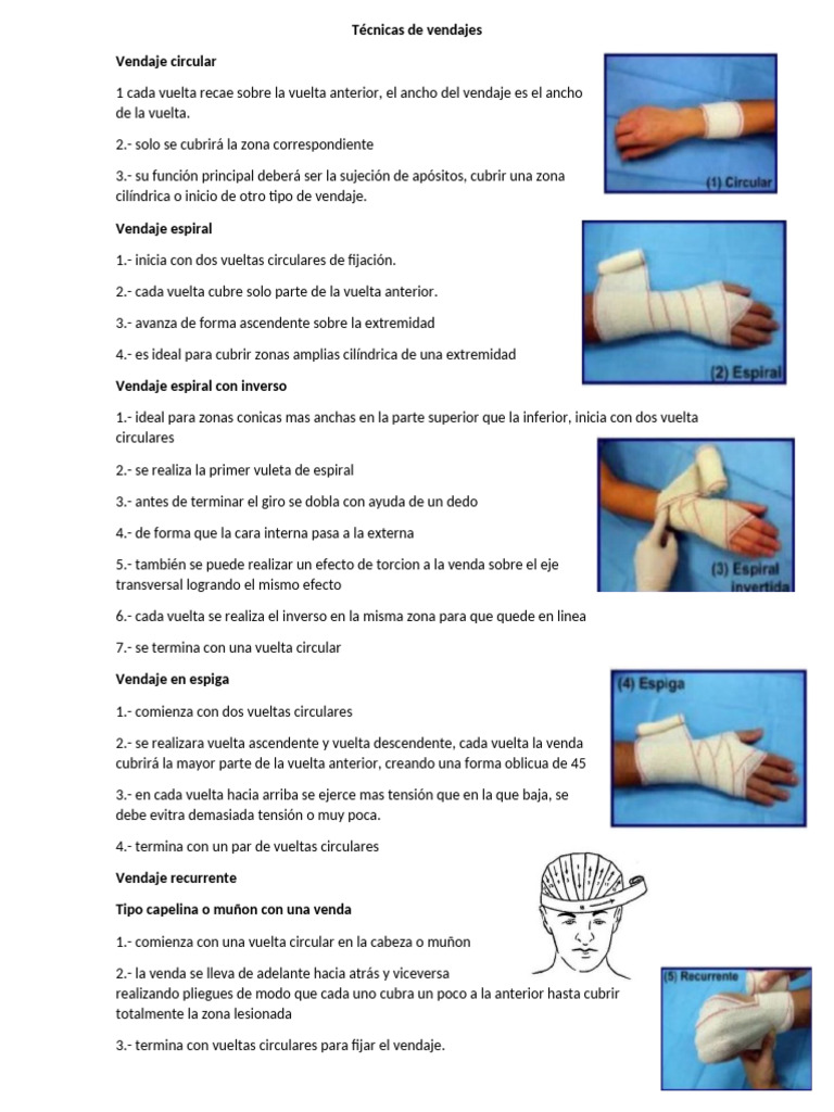 Técnicas de Vendajes | PDF