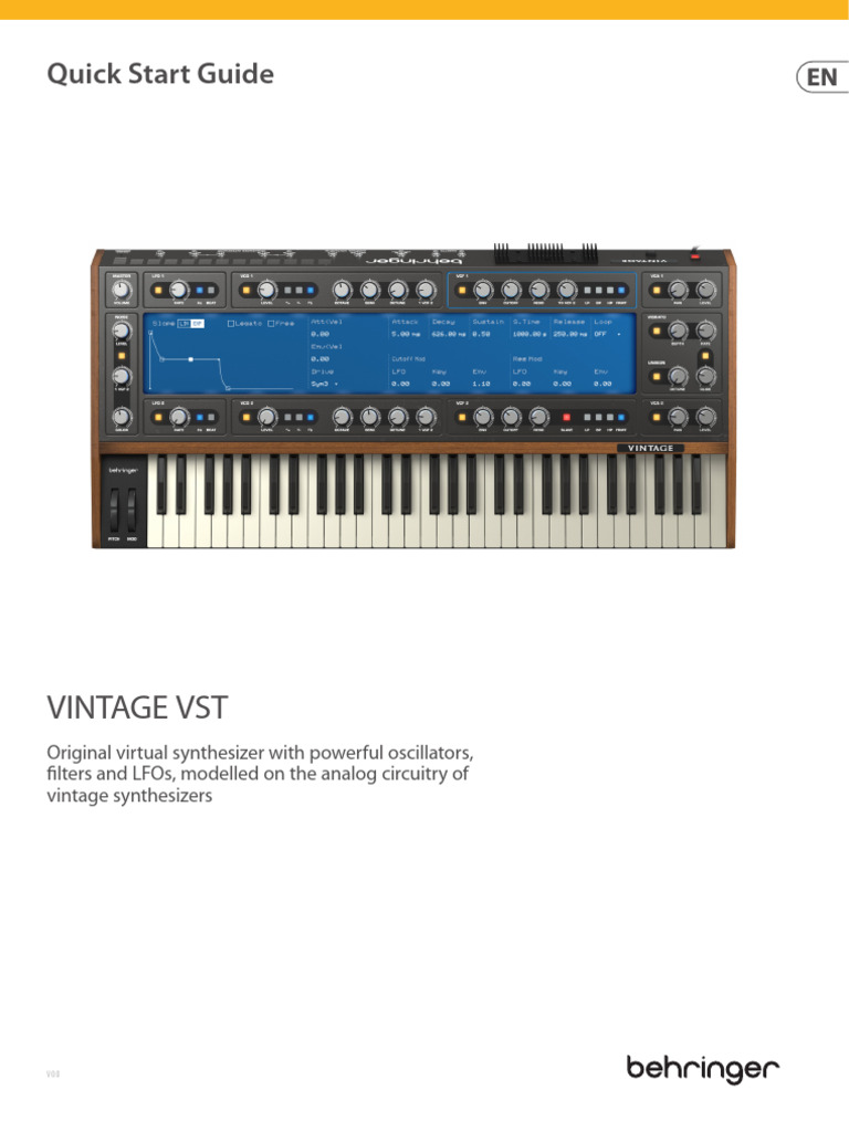 Behringer Vintage Plugin Manual | PDF | Software