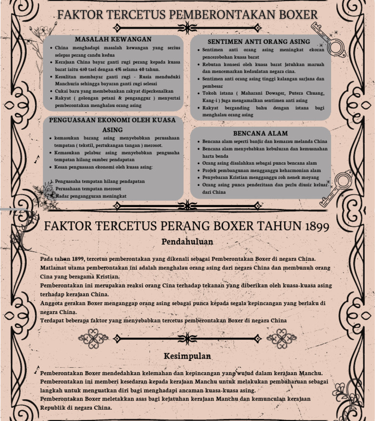 Pemberontakan Boxer dan Penyebabnya | PDF