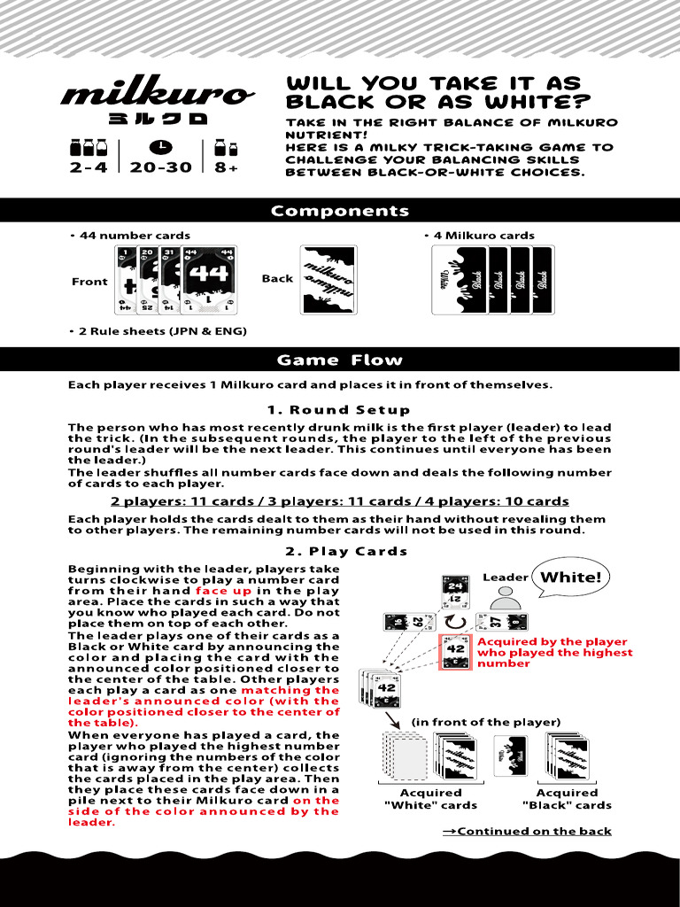 Milkuro Manual de Regras 295617 | PDF