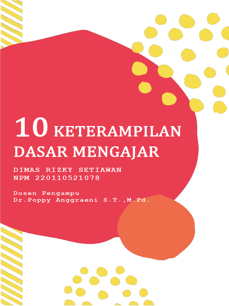 UTS Dimas EBook 10 KETERAMPILAN DASAR MICROTEACHING | PDF
