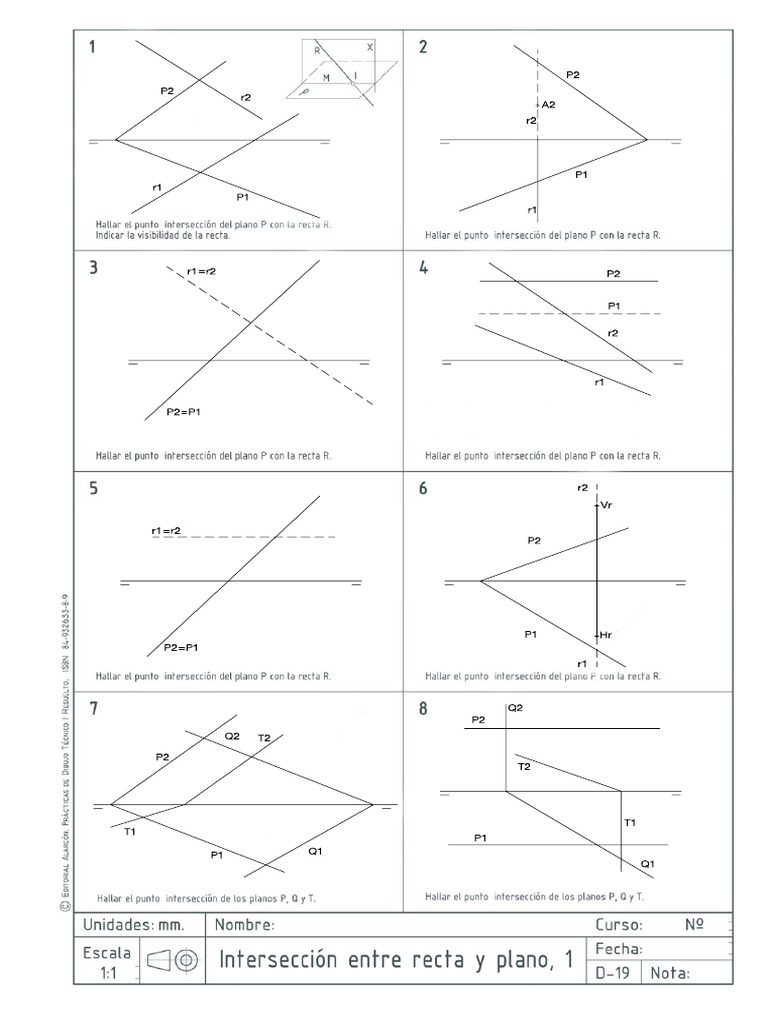 Interseccion Plano Con Recta | PDF