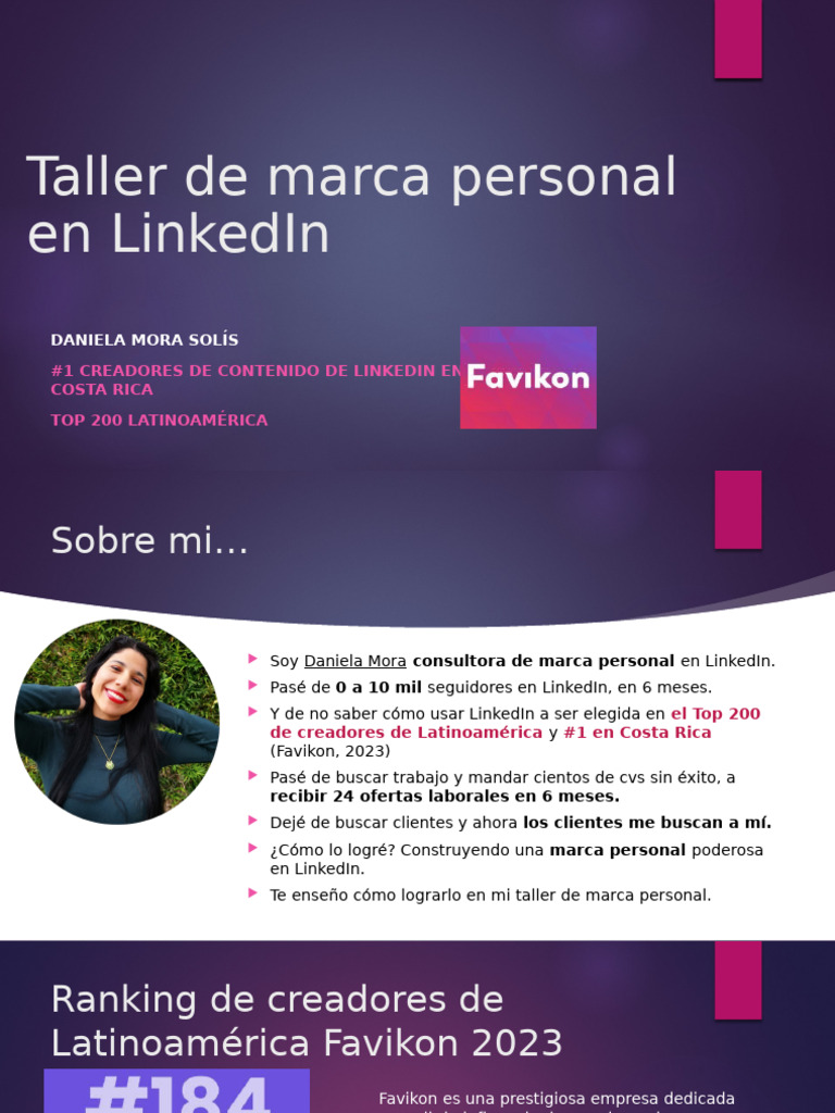 Taller Marca Personal Enero 2024 | PDF