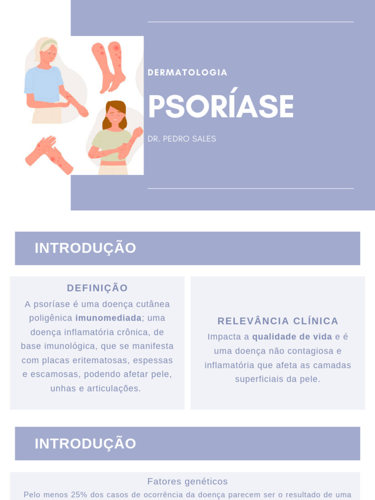Dor na Fenda Interglútea e Psoríase | PDF | Psoríase | Sistema imunológico