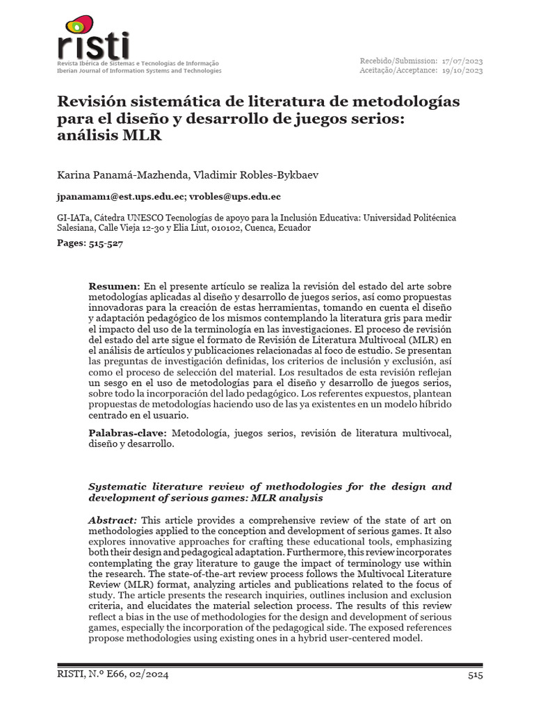 Revisión Sistemática de Litera | PDF | Diseño | Enseñando