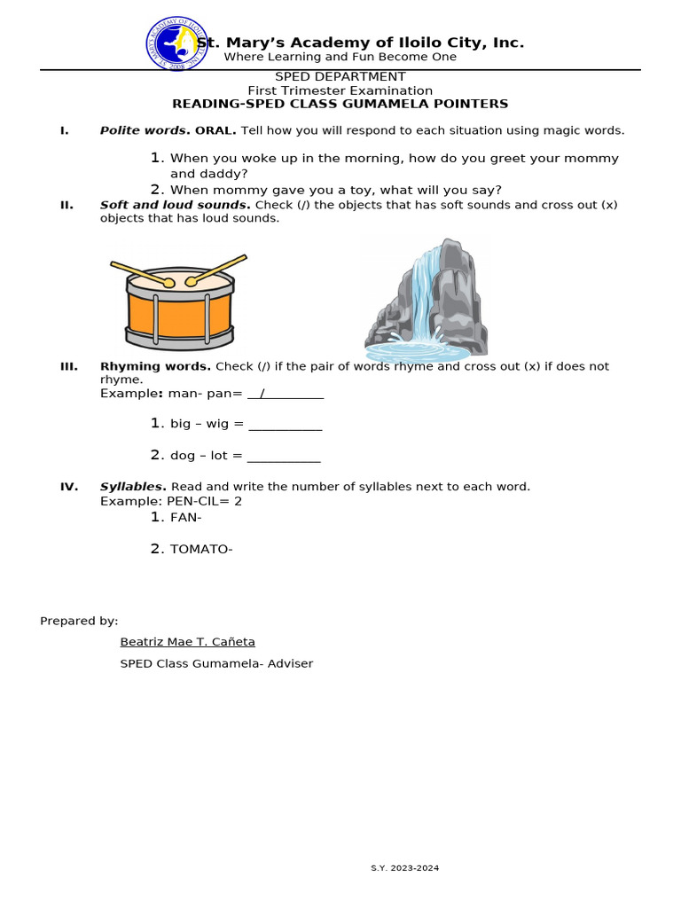 FINAL Reading Gumamela Pointers | PDF