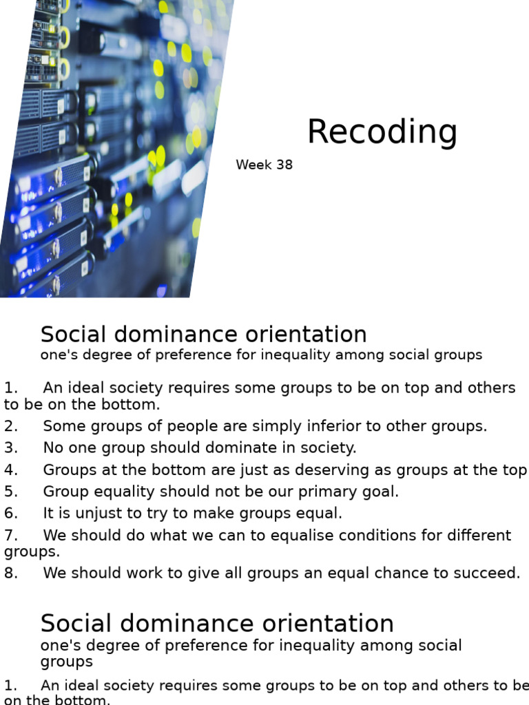 Wk38 Recoding Using SPSS | PDF | Internal Consistency | Cronbach's Alpha