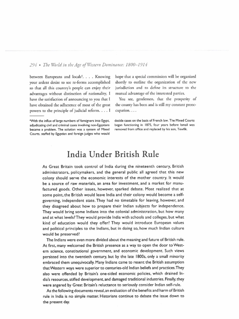 India Under British Rule | PDF