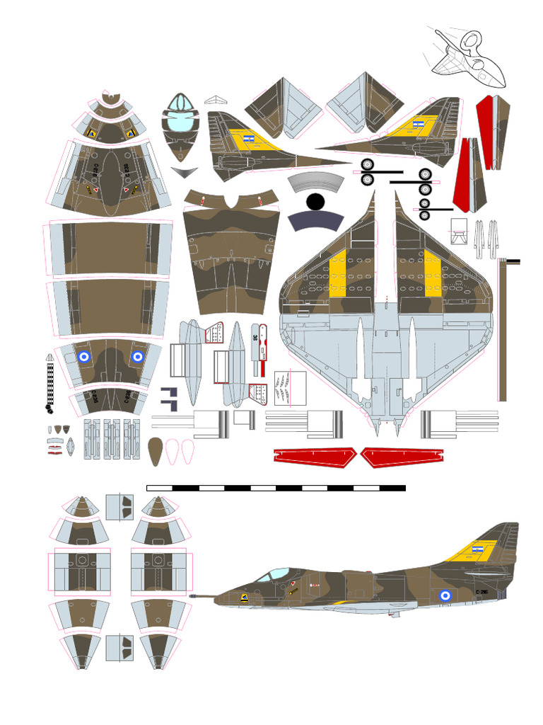 2189 Douglas A-4p C-236 Skyhawk Scissors and Planes | PDF