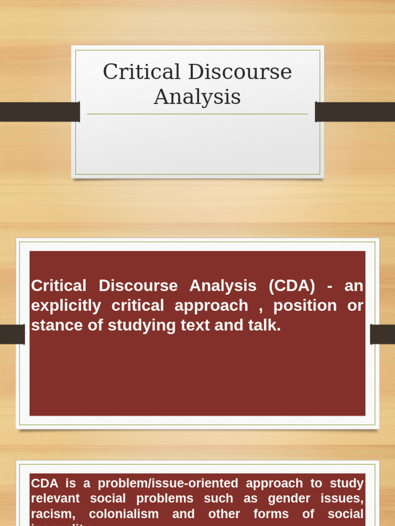 Critical Discourse Analysis | PDF