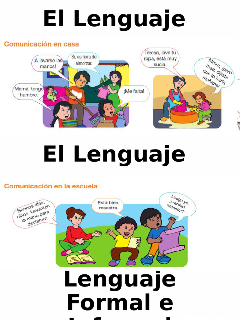 Lenguaje Formal e Informal | PDF