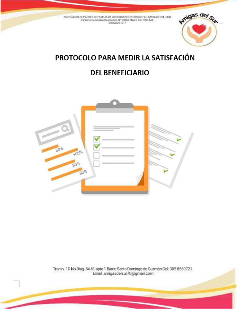 PROTOCOLO PARA MEDIR LA SATISFACIÃ_N | PDF