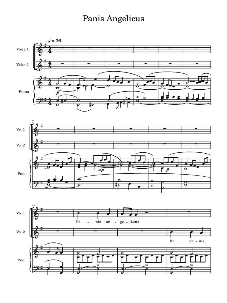 Panis - Angelicus (2-Part) | PDF