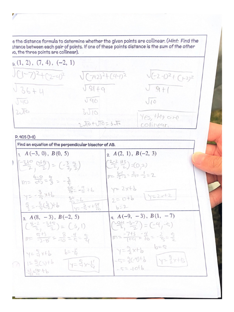 Distance, Midpoint & Completing The Square (Dragged) 3 | PDF