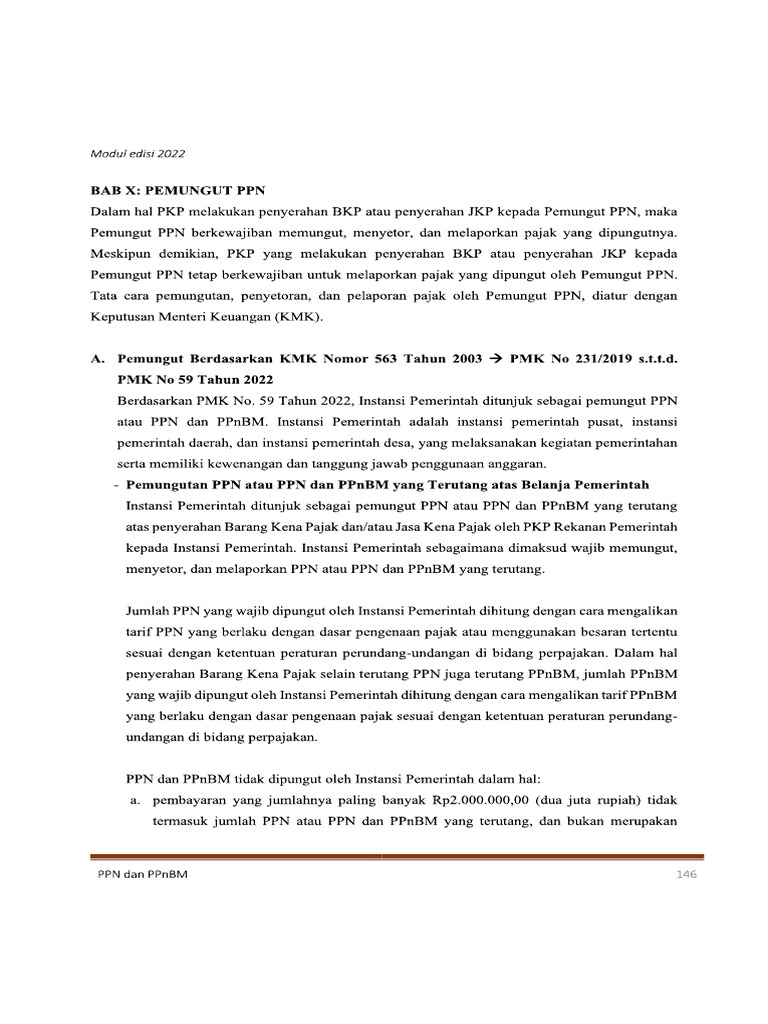 PPN & PPN-BM 10. Pemungut PPN | PDF