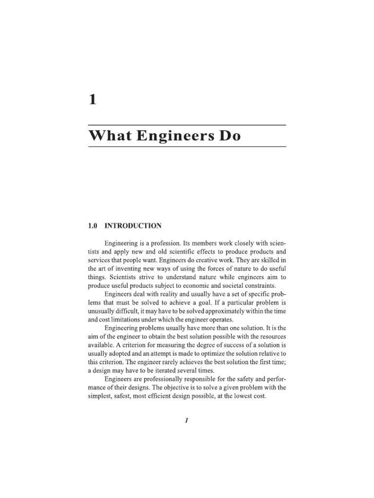 01 - What Engineers Do - Shaw | PDF