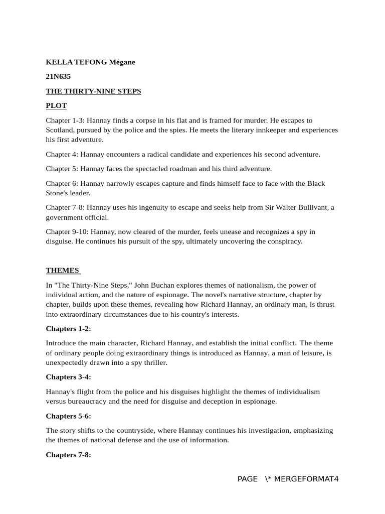 The Thirty-Nine Steps | PDF